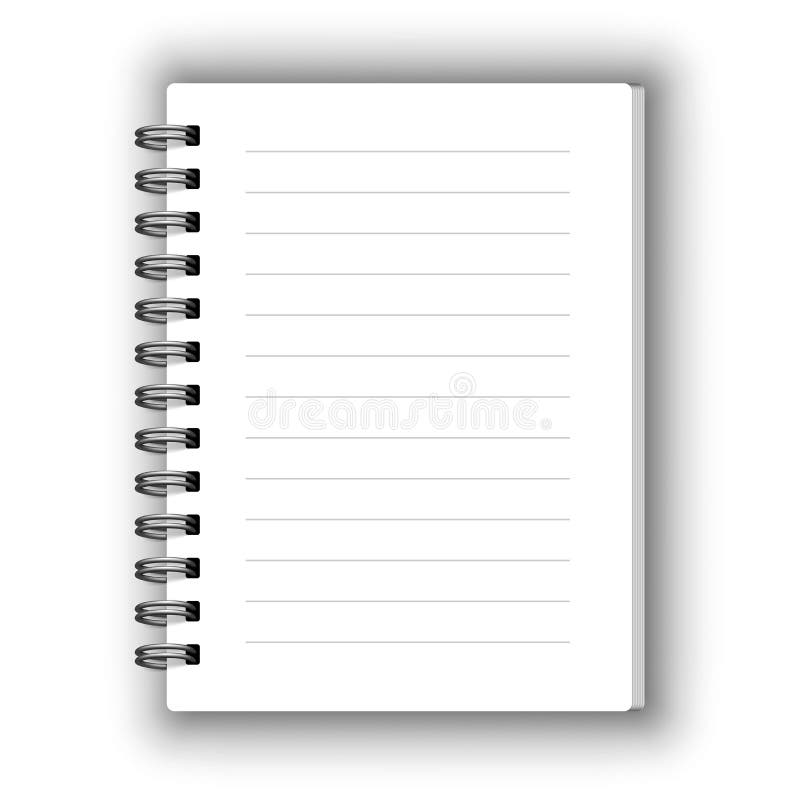 Caderno do vetor ilustração do vetor. Ilustração de escreva - 42453291