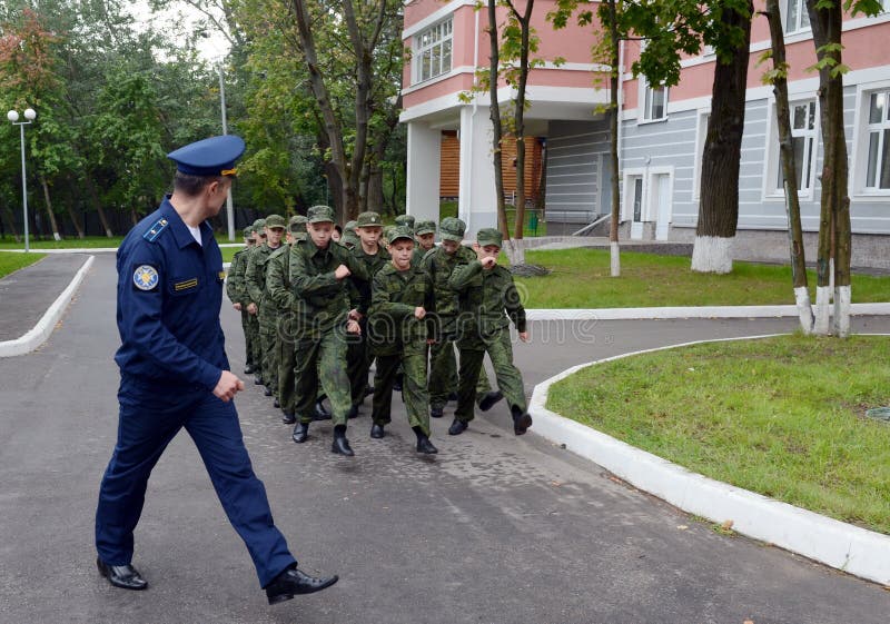 The Cadets of the First Moscow Cadet Corps. Editorial Stock Image ...
