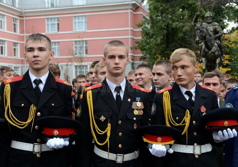 The Cadets of the First Moscow Cadet Corps. Editorial Photography ...