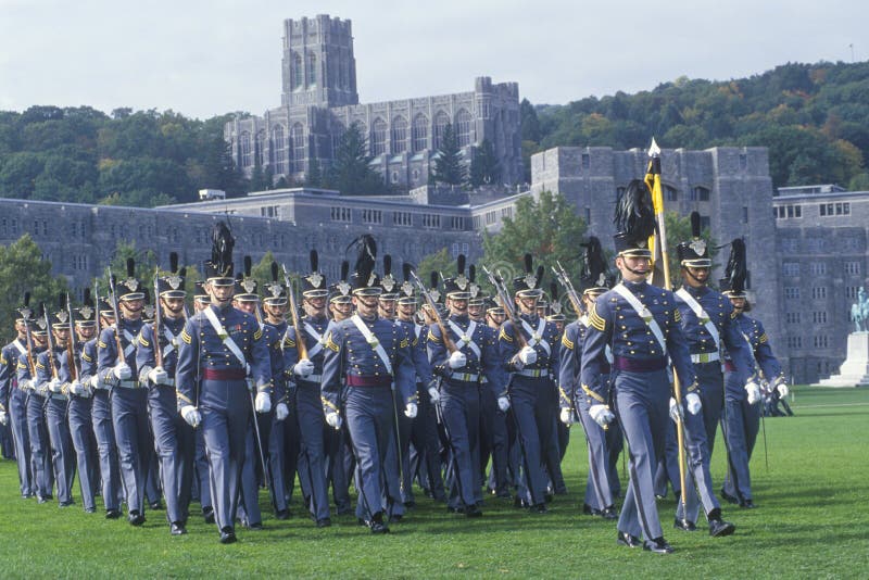 Cadets Marching in Formation Editorial Stock Photo - Image of point ...