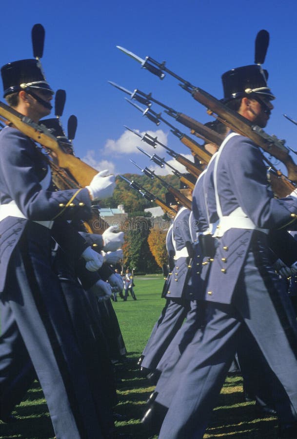 Cadets Marching in Formation Editorial Image - Image of instruction ...