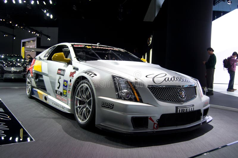 Cadillac CTS-V Coupe Race Car Editorial Photography - Image of vehicle ...