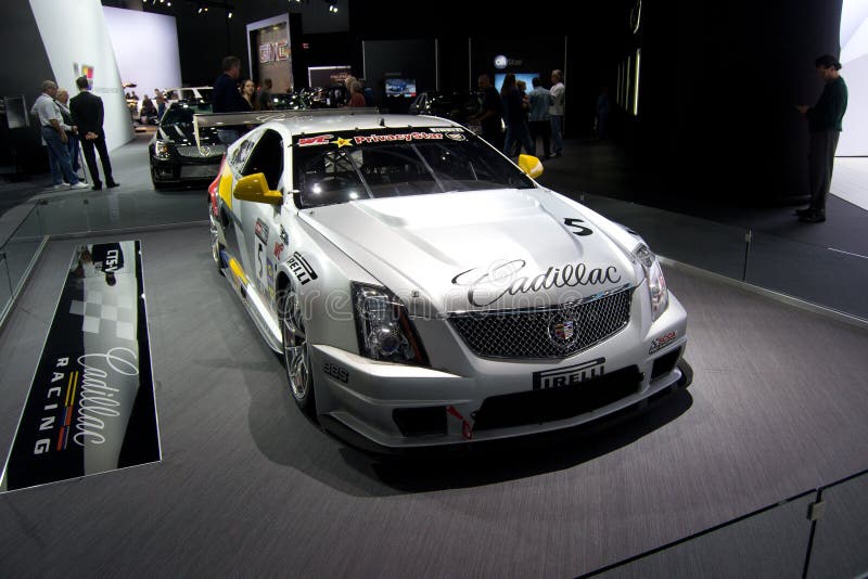 Cadillac CTS-V Coupe Race Car Editorial Stock Image - Image of sedan ...