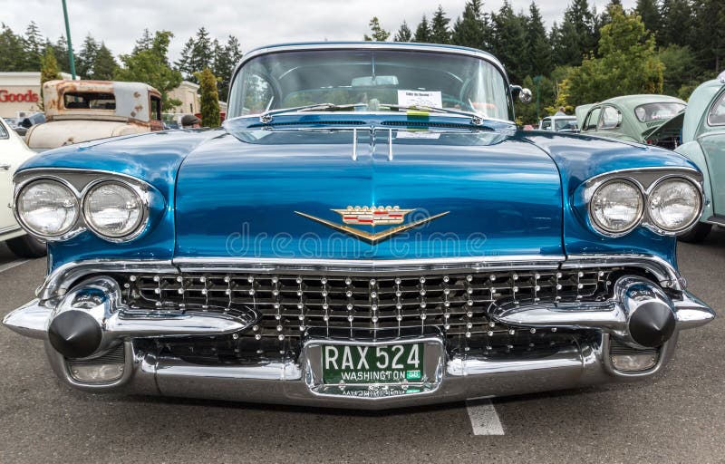 1958 Cadillac editorial photo. Image of motor, paint - 75823096
