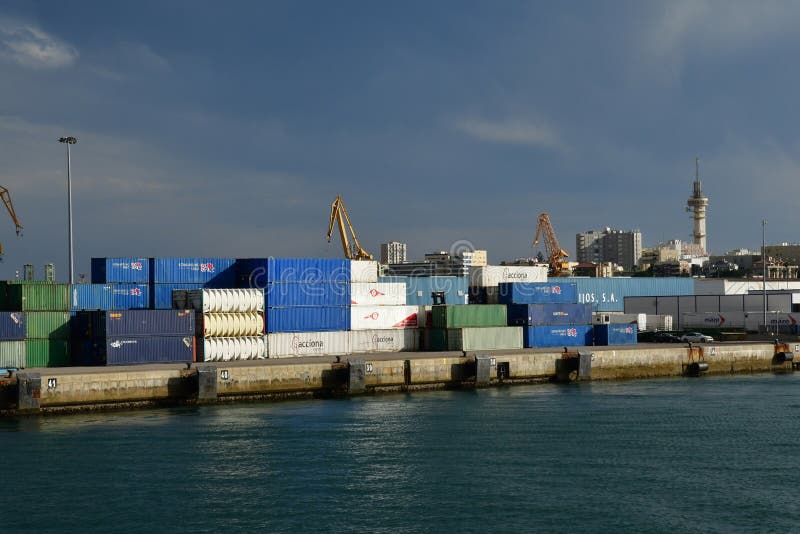 Cadiz; Spain - August 28 2019 : Port Editorial Image - Image of ...