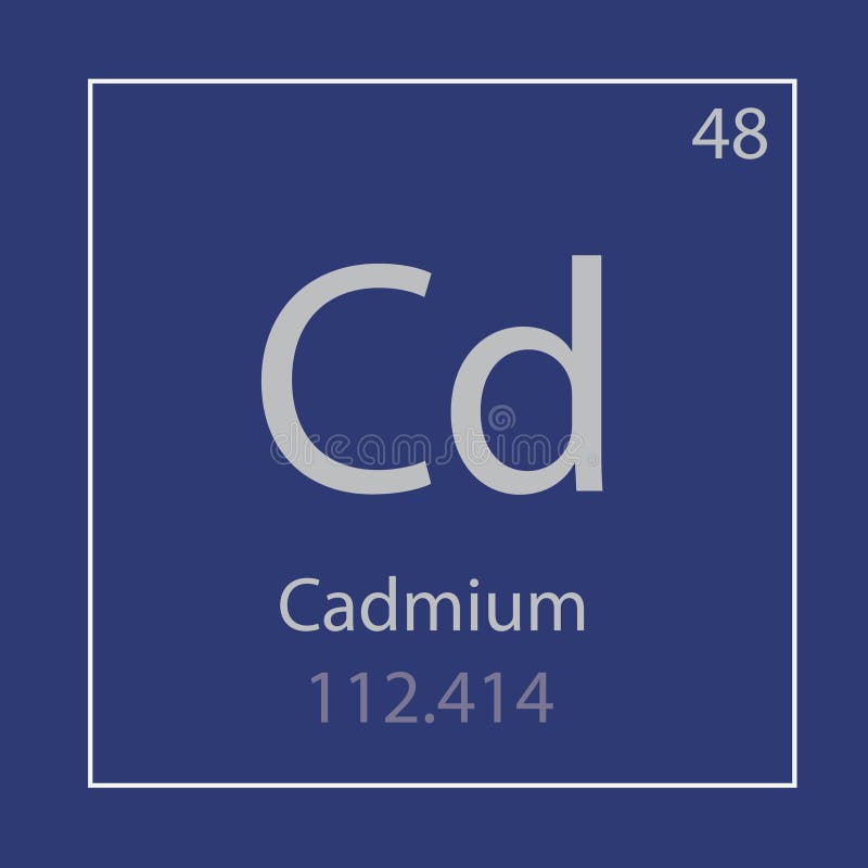 Cadmium Cd Chemical Element Icon Stock Vector - Illustration of graphic ...