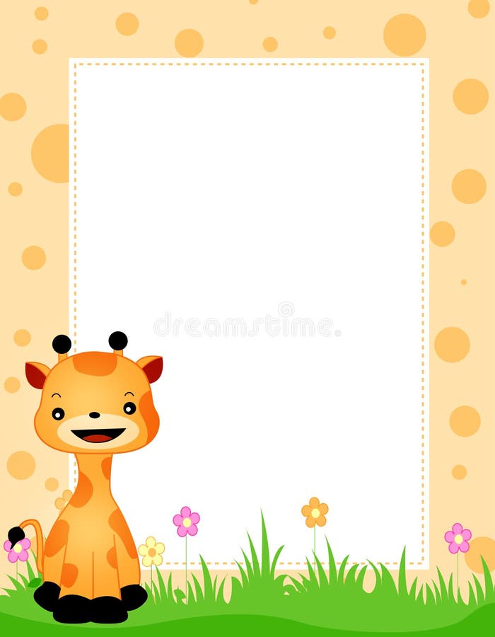 Cadre animal illustration de vecteur. Illustration du coloration - 14595346