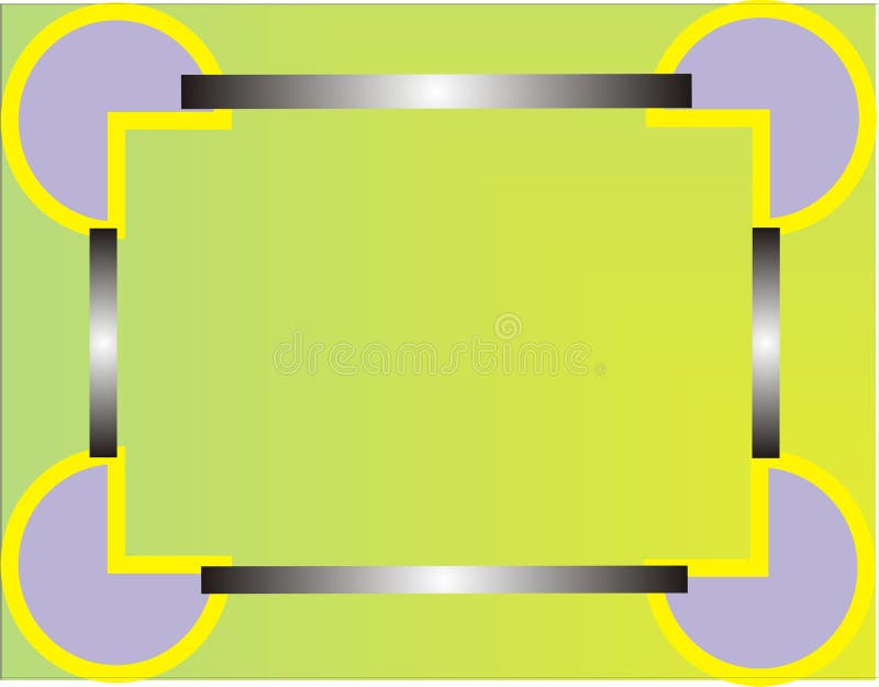 Cadre avec le fond vert illustration stock. Illustration du encadrer ...