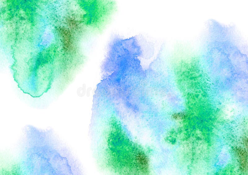 Illustration Aqueuse Bleue Watercolor Illustration Stock - Illustration ...