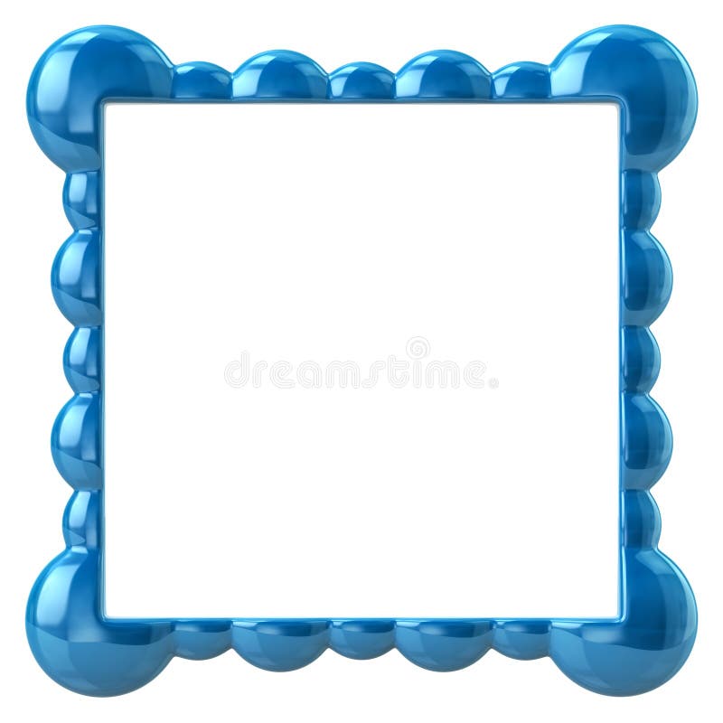 Cadre Bleu Pour Peindre L'illustration 3d Illustration Stock ...