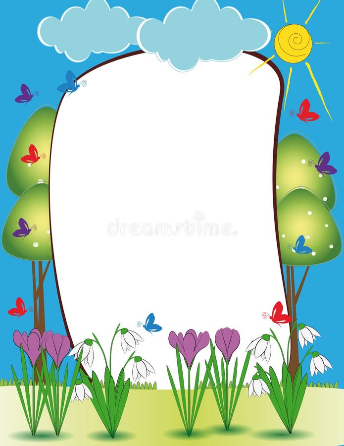 Cadre d'enfants illustration de vecteur. Illustration du trame - 36816505