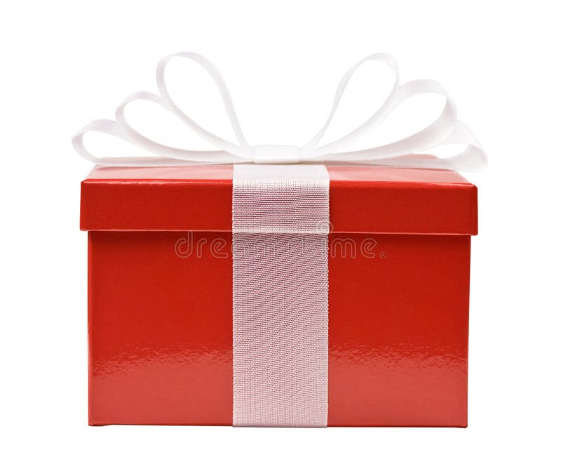 Cadeau rouge de l'amour photo stock. Image du cadeau - 10972594