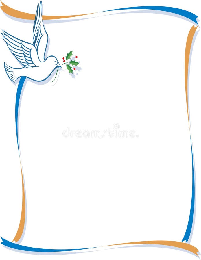 Cadre de colombe illustration stock. Illustration du colombe - 5921706