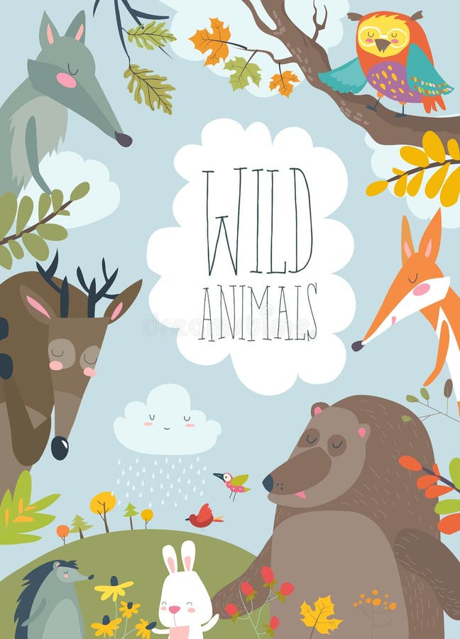 Animaux illustration de vecteur. Illustration of groupe - 63018840 Animaux illustration de vecteur. Illustration of groupe - 63018840
