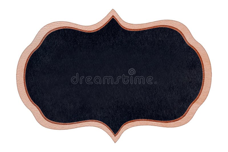 Cadre En Bois De Tableau De Forme Avec La Surface Noire Photo stock ...