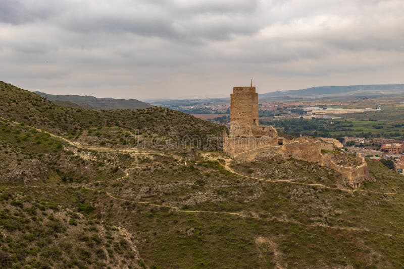 Cadrete`s Castle Old Spanish Castle Stock Photo - Image of europe ...