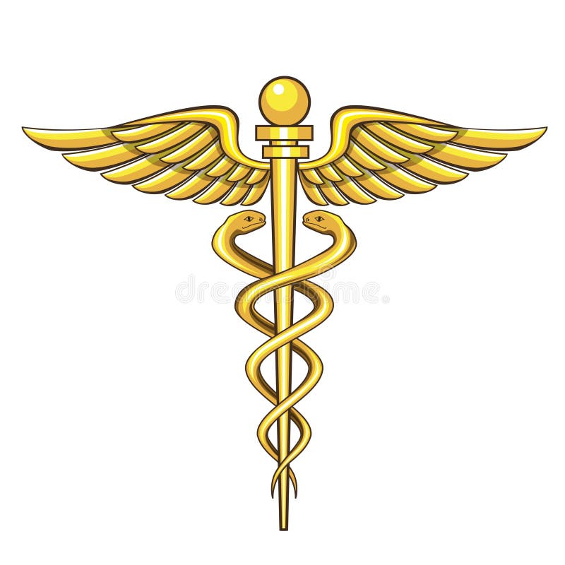 Caducée, Symbole Des Dentistes Illustration Stock - Illustration du ...