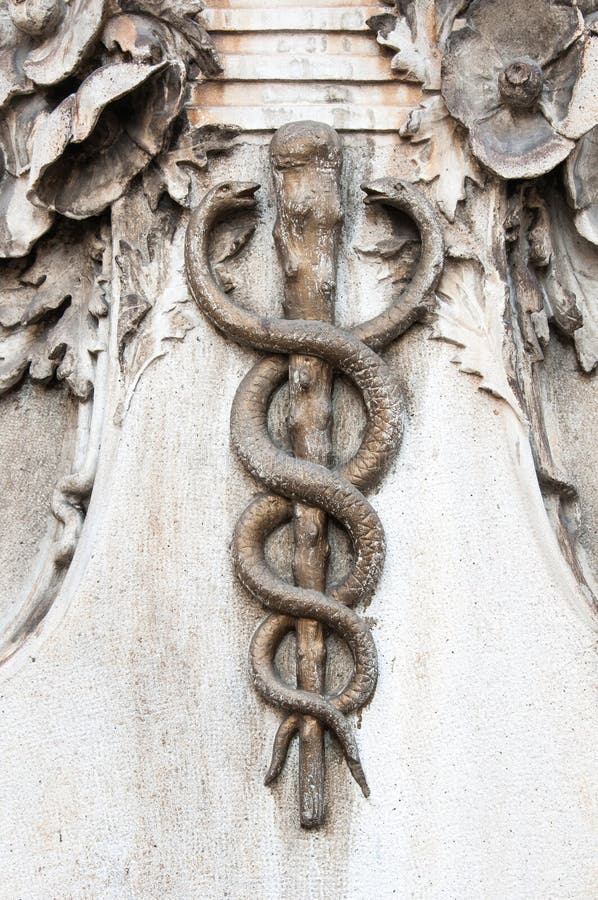 Caduceo foto de archivo. Imagen de insignias, estatua - 24020602