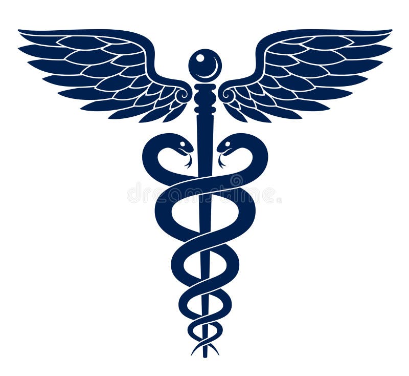 Símbolo médico do Caduceus ilustração stock. Ilustração de farmacêutica ...