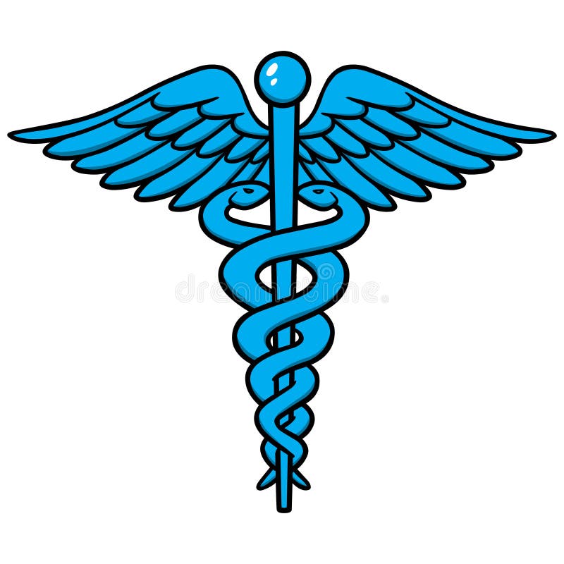 Caduceus Illustration stock vector. Illustration of greek - 84882810