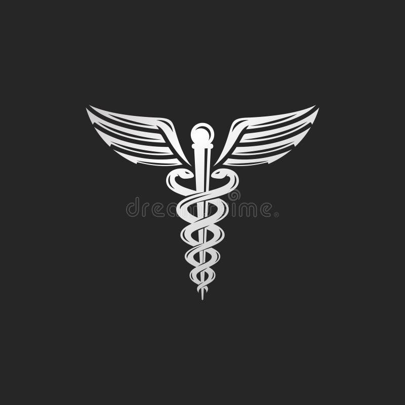 Caduceus logo design stock vector. Illustration of medical - 269238367