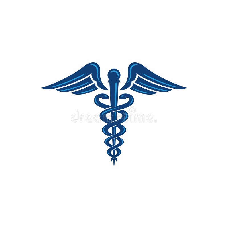 Caduceus logo design stock vector. Illustration of help - 269238384