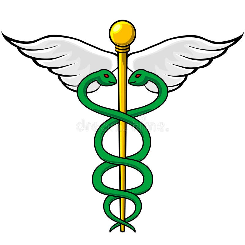 Caduceus stock vector. Illustration of emblem, science - 48877134