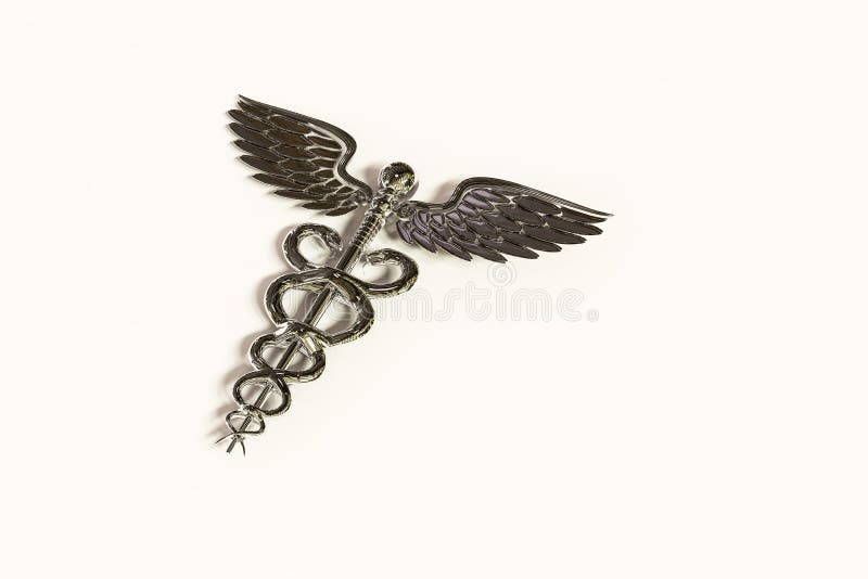 Caduceus stock image. Image of drawing, cobra, gold, mixture - 25745717