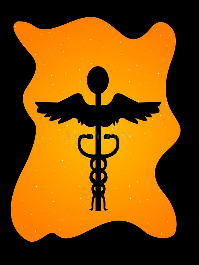 Caduceus Grego De Hermes Do Deus Ilustração Stock - Ilustração de homem ...