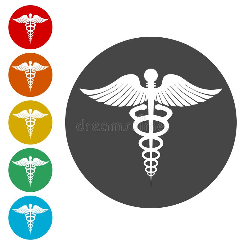 Medical Symbol Caduceus Stencil Stock Illustrations – 47 Medical Symbol ...