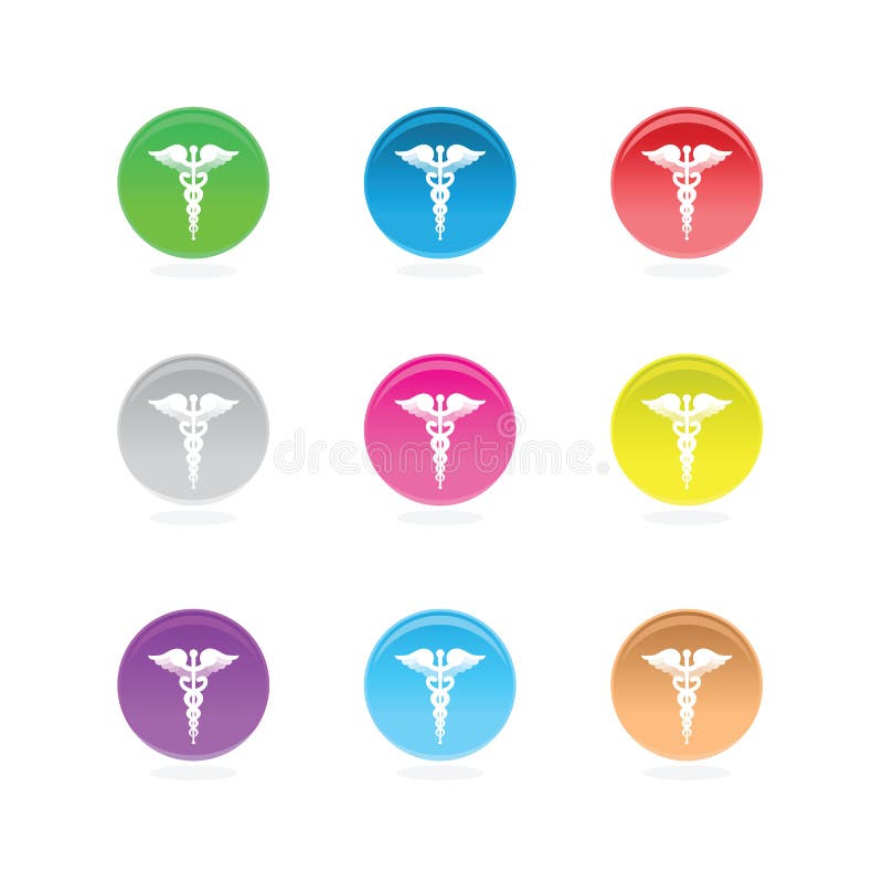 Caduceus symbols 2 stock vector. Illustration of healthcare - 25983481