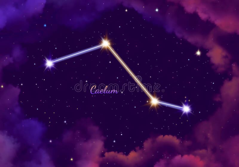 Illustration Image of the Constellation Caelum Stock Illustration ...