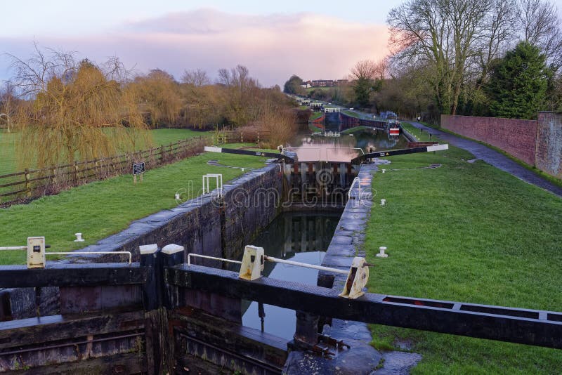 Caen Hill Locks stock image. Image of boating, picturesque - 87147849