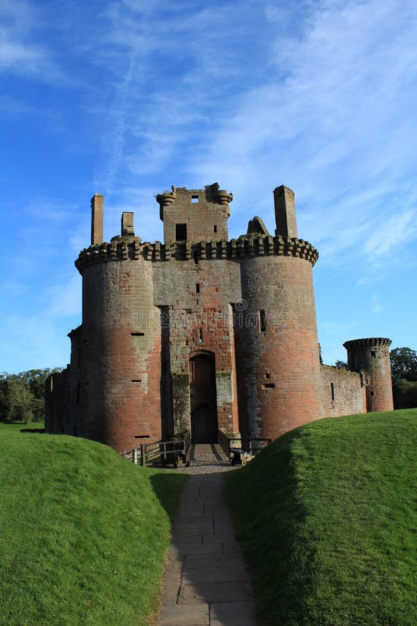 Caerlaverock Castle stock photo. Image of maxwell, dumfries - 26571148