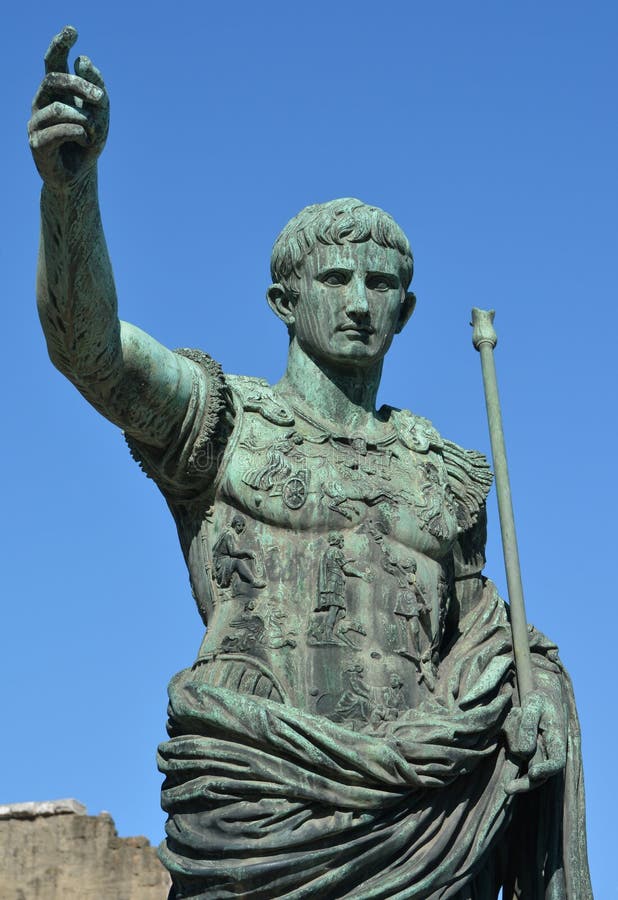 Caesar Augustus Nerva Roman Emperor Stock Image - Image of politics ...