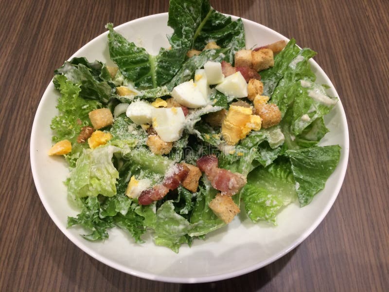 Caesar salad stock image. Image of salad, healthy, food - 62152185