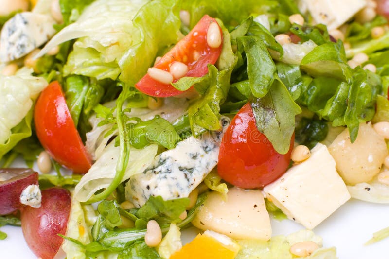 Caesar salad, macro stock image. Image of depth, cellulose - 17024955