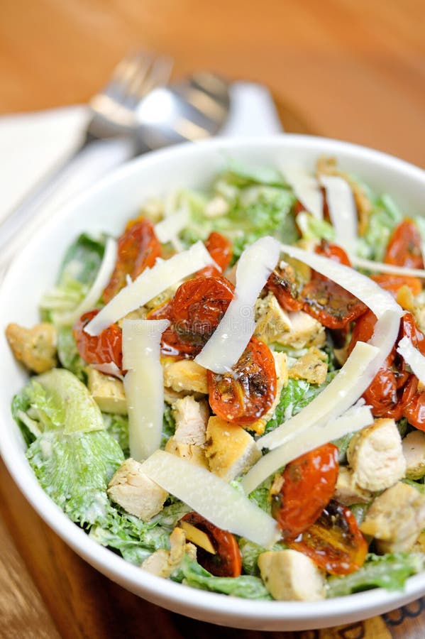 Caesar salad stock photo. Image of cesar, white, tomato - 62955428
