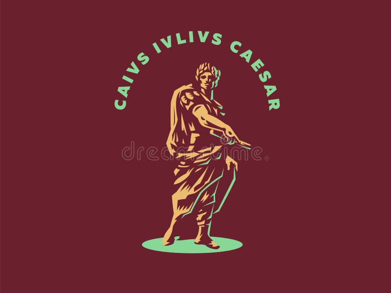 Caesar. Vector emblem. stock vector. Illustration of brutus - 122401040