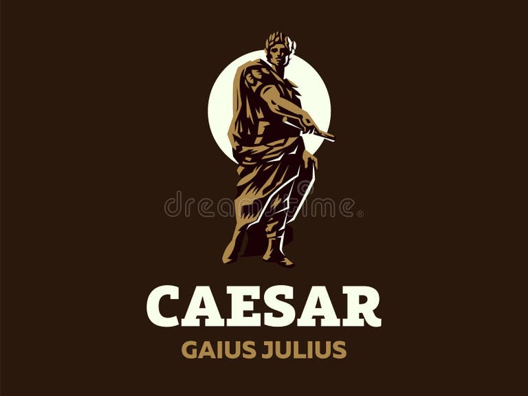 Caesar. Vector emblem. stock vector. Illustration of brutus - 122401040