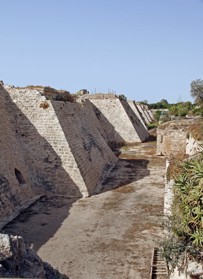 Caesarea Maritima ruins stock photo. Image of abandoned - 14083468