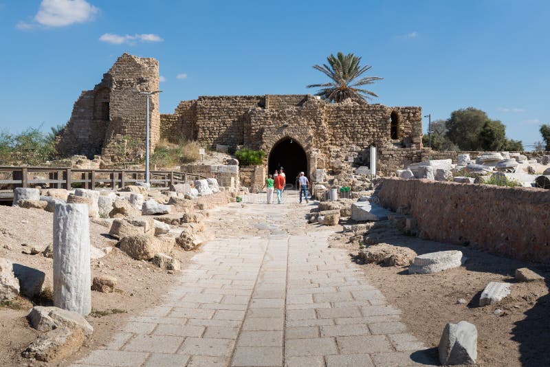 Caesarea National Park in Israel Editorial Photography - Image of ...