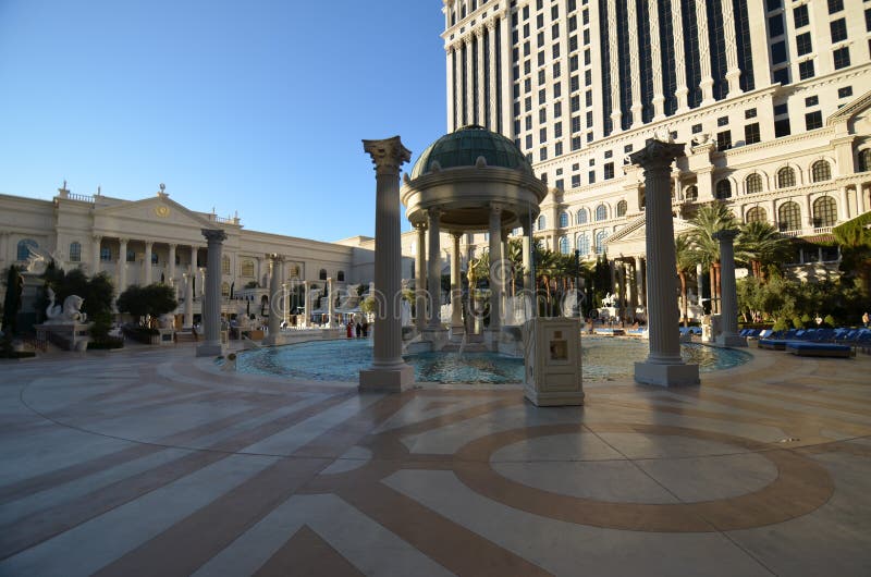 Caesars Palace, Landmark, Town Square, Plaza, Reflection Editorial ...