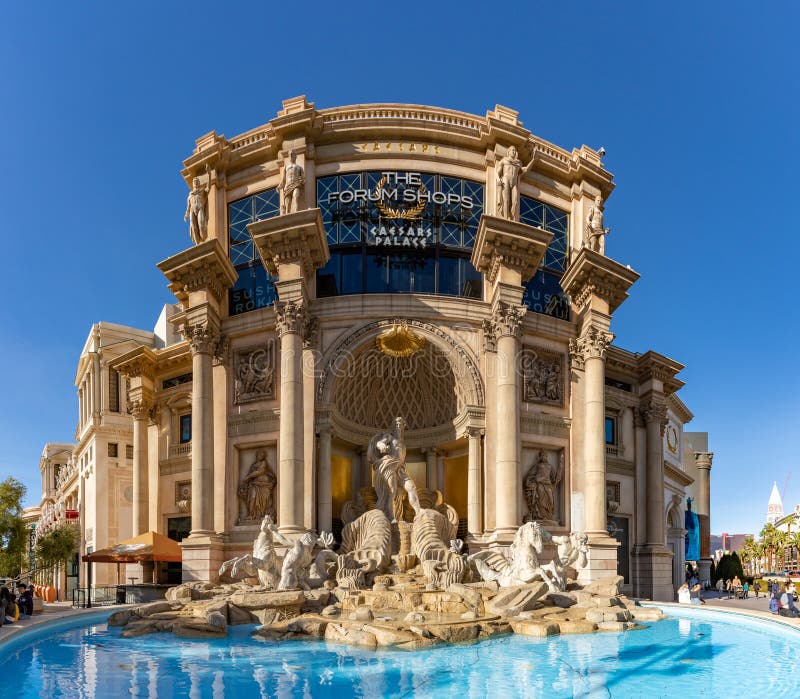 Caesars Palace Trevi Fountain Editorial Photo - Image of sign, roman ...