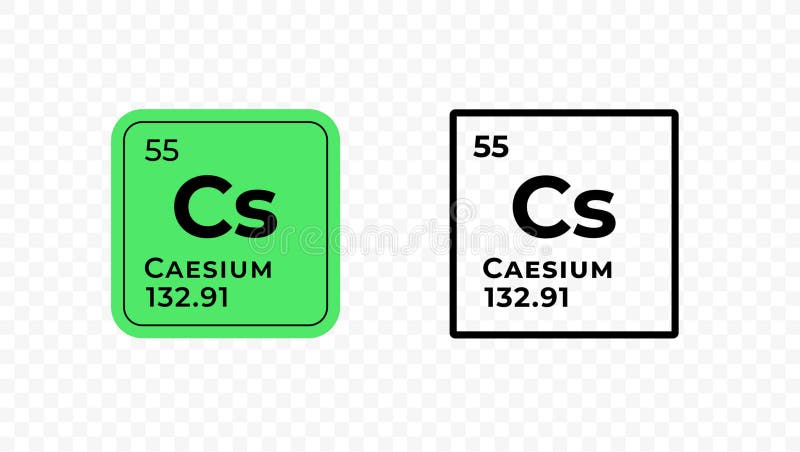 Caesium, Chemical Element of the Periodic Table Vector Stock Vector ...