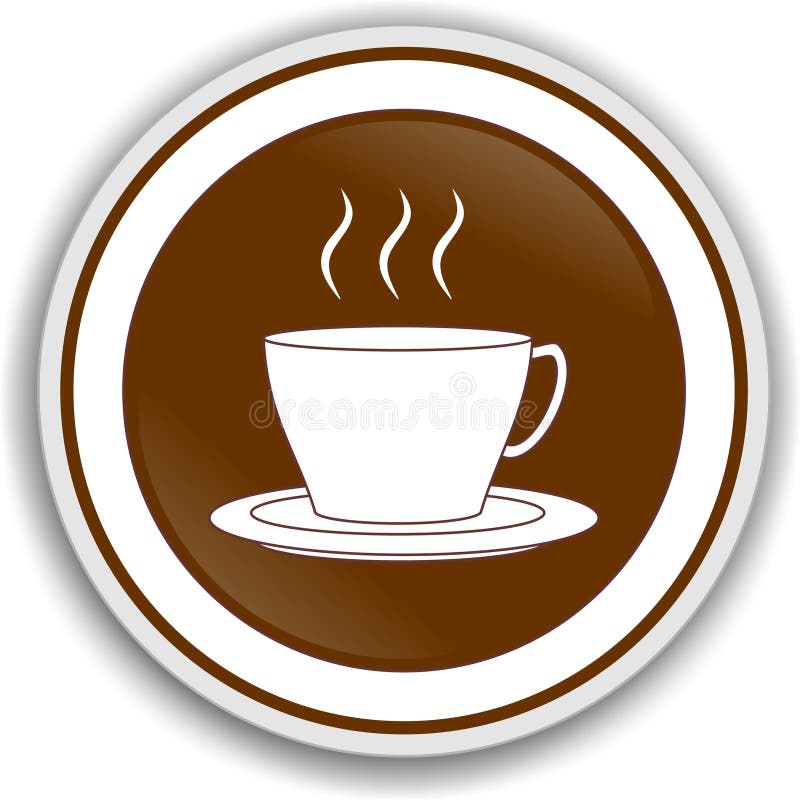 Café del símbolo stock de ilustración. Ilustración de quite - 11633541