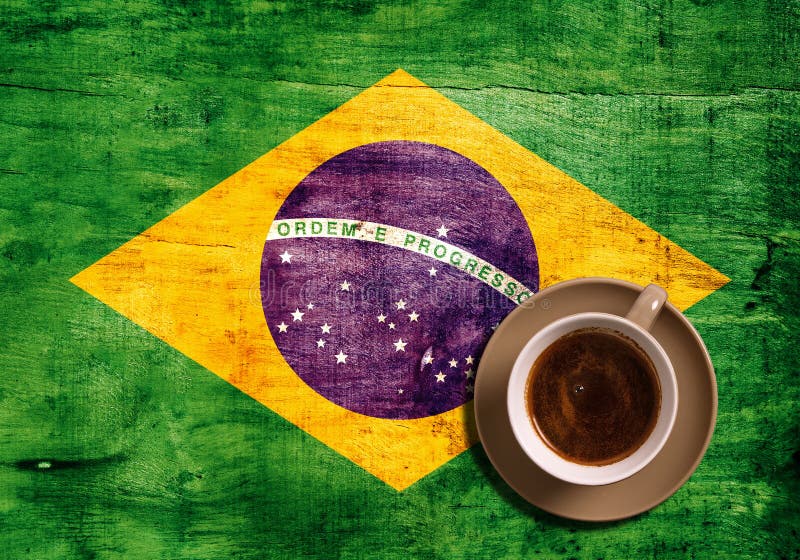 Café y bandera foto de archivo. Imagen de alimento, taza - 57396688