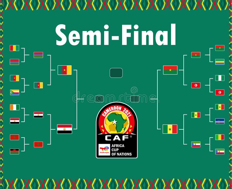 Can Cameroon 2021 Symbol Semi-Finals Emblem Flags Symbol Countries ...