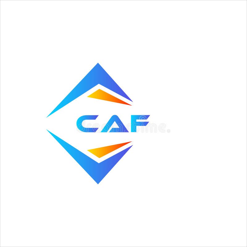 CAF Abstract Technology Logo Design on White Background. CAF Creative ...