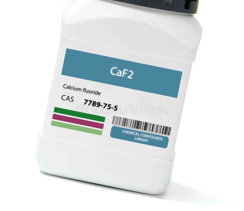 CaF2 - Calcium Fluoride stock image. Image of bottle - 297777255